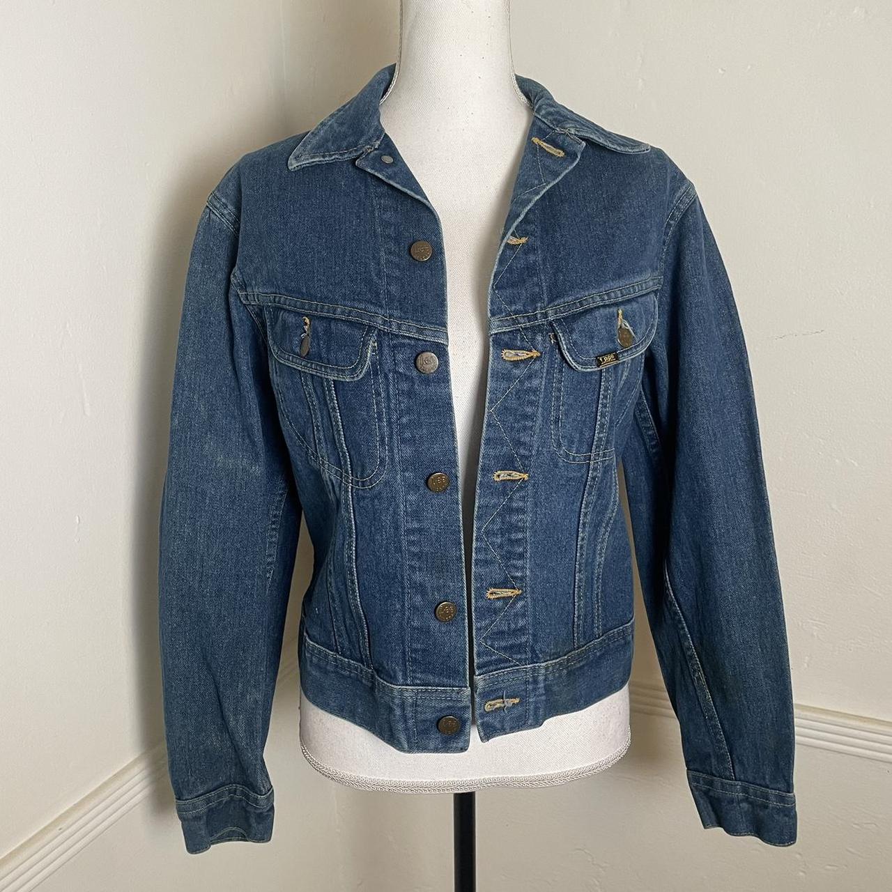 Authentic vintage Lee denim jacket. Some staining on... - Depop