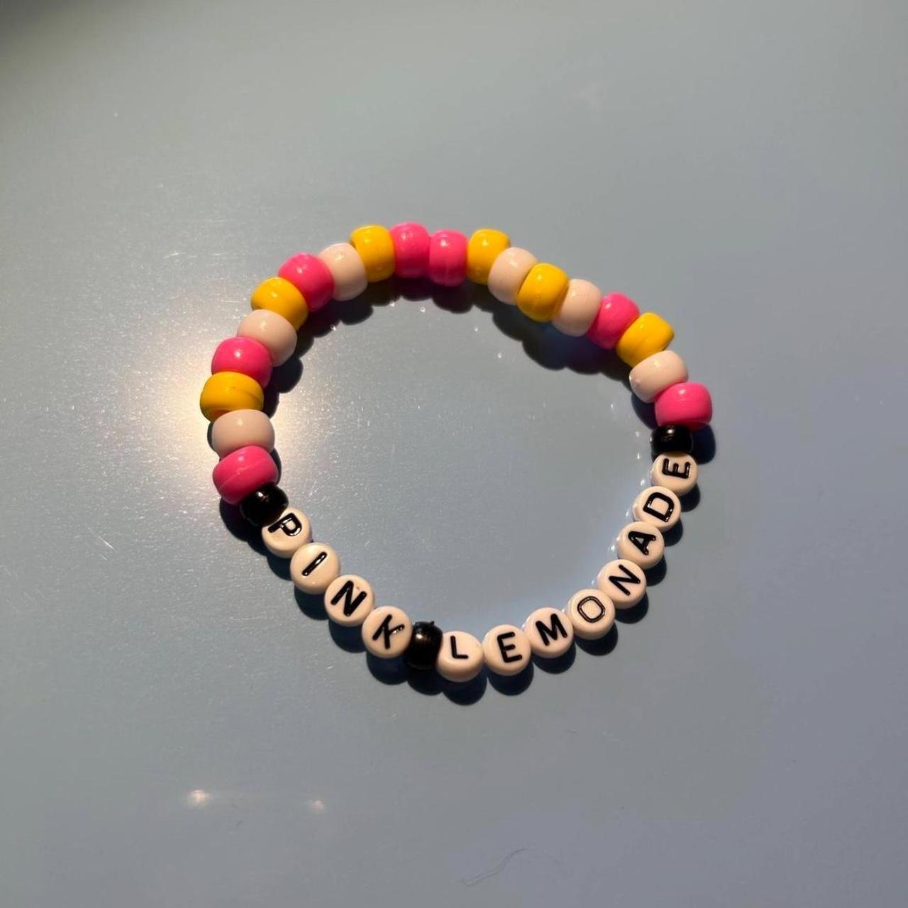 2023 Pink Lemonade bracelet - handmade with pink and... - Depop