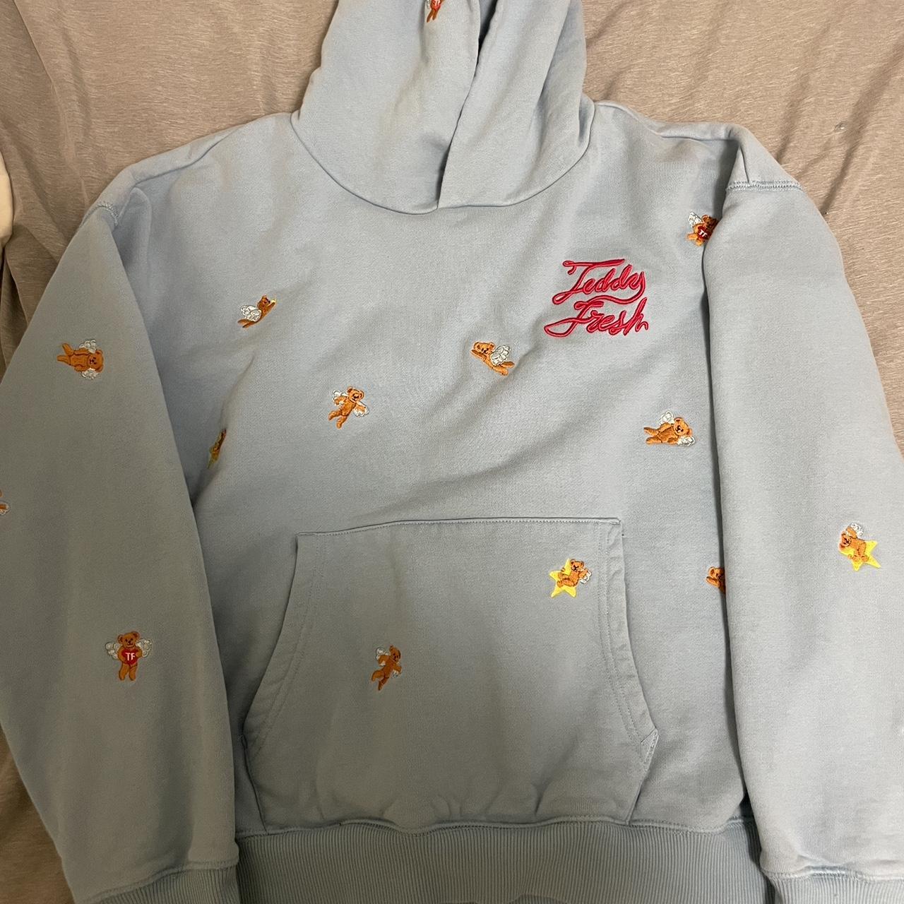 Teddy Fresh Angel Teddy Bear Sweatshirt, Light... - Depop