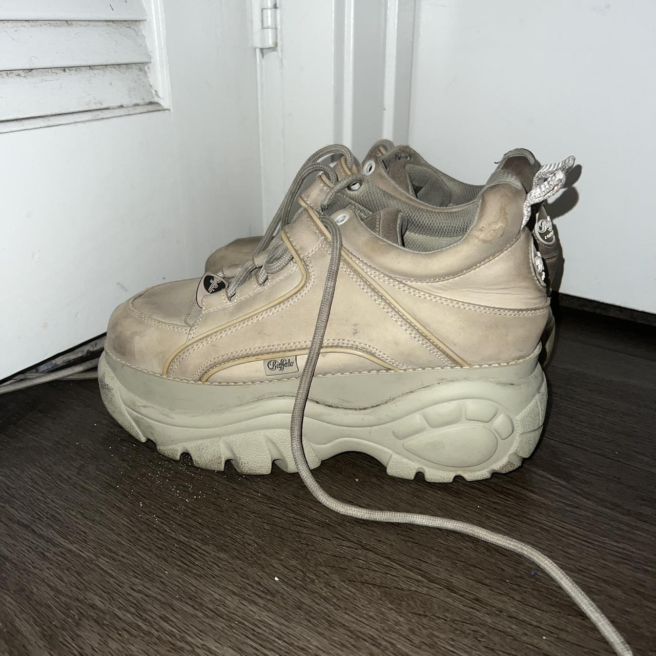 Buffalo London Suede Tan Platform Shoes A little... | Depop