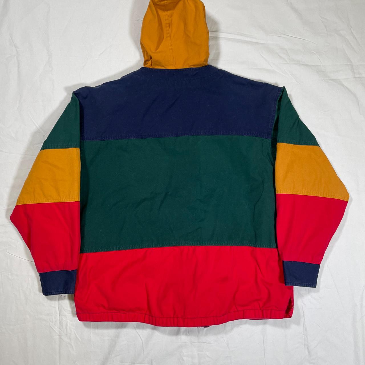 Vintage 1980's/1990's Colourblock Canvas Clasp... - Depop