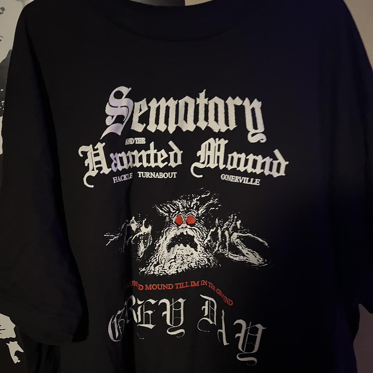 SEMATARY AND THE HAUNTED MOUND GREYDAY TOUR SHIRT... - Depop