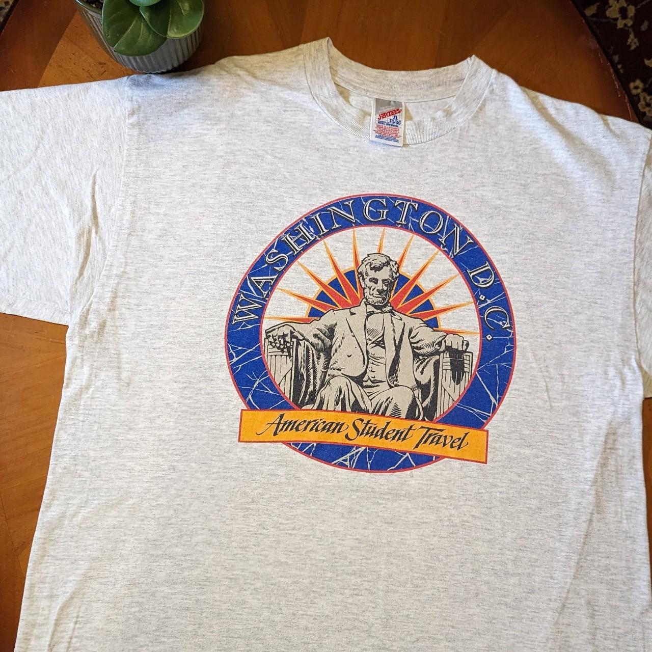 Vintage 1996 Washington DC tshirt size XL Grey... - Depop