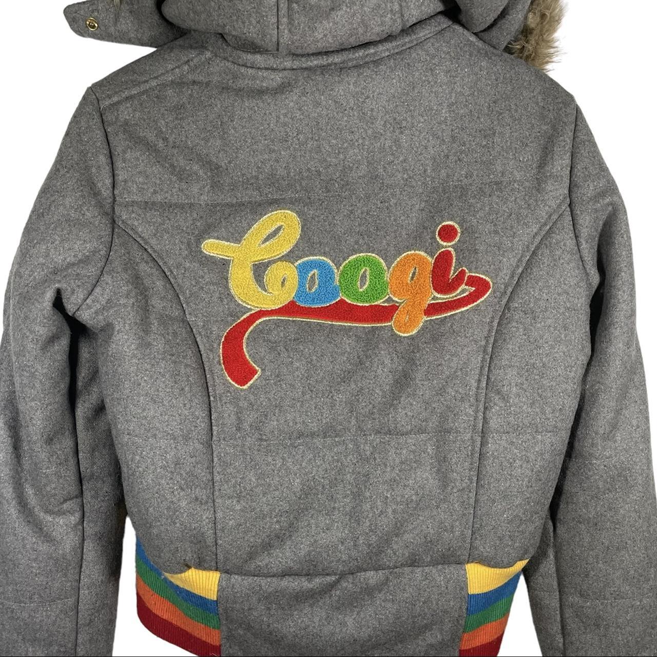 Vintage Y2K Coogi Womens Cropped Jacket with Hood... - Depop