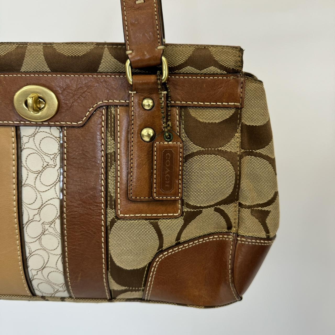 Coach Hampton shoulder bag Classic Coach monogram... - Depop