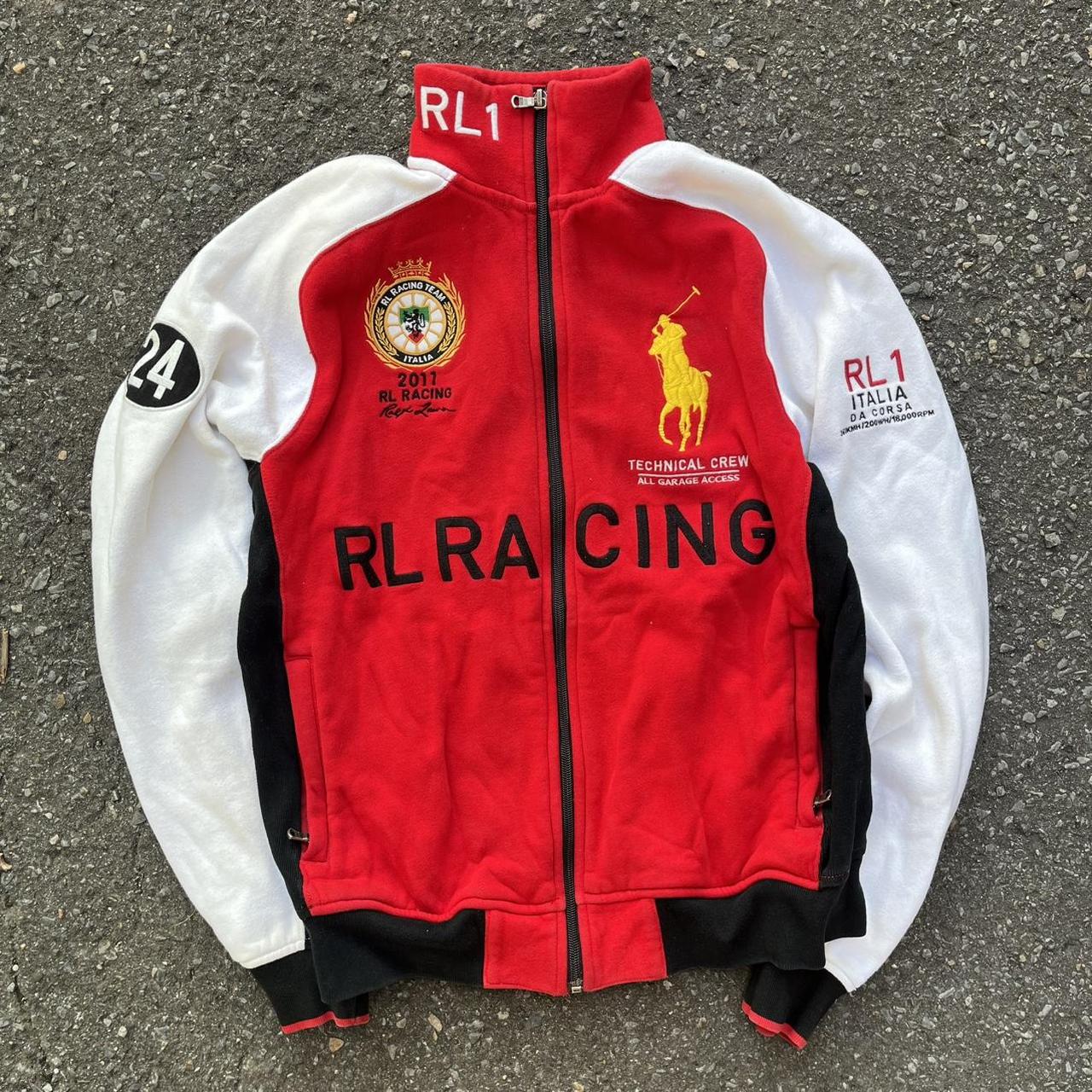 •Polo Ralph Lauren Racing Track Jacket •Medium •$80🇨🇦 | Depop