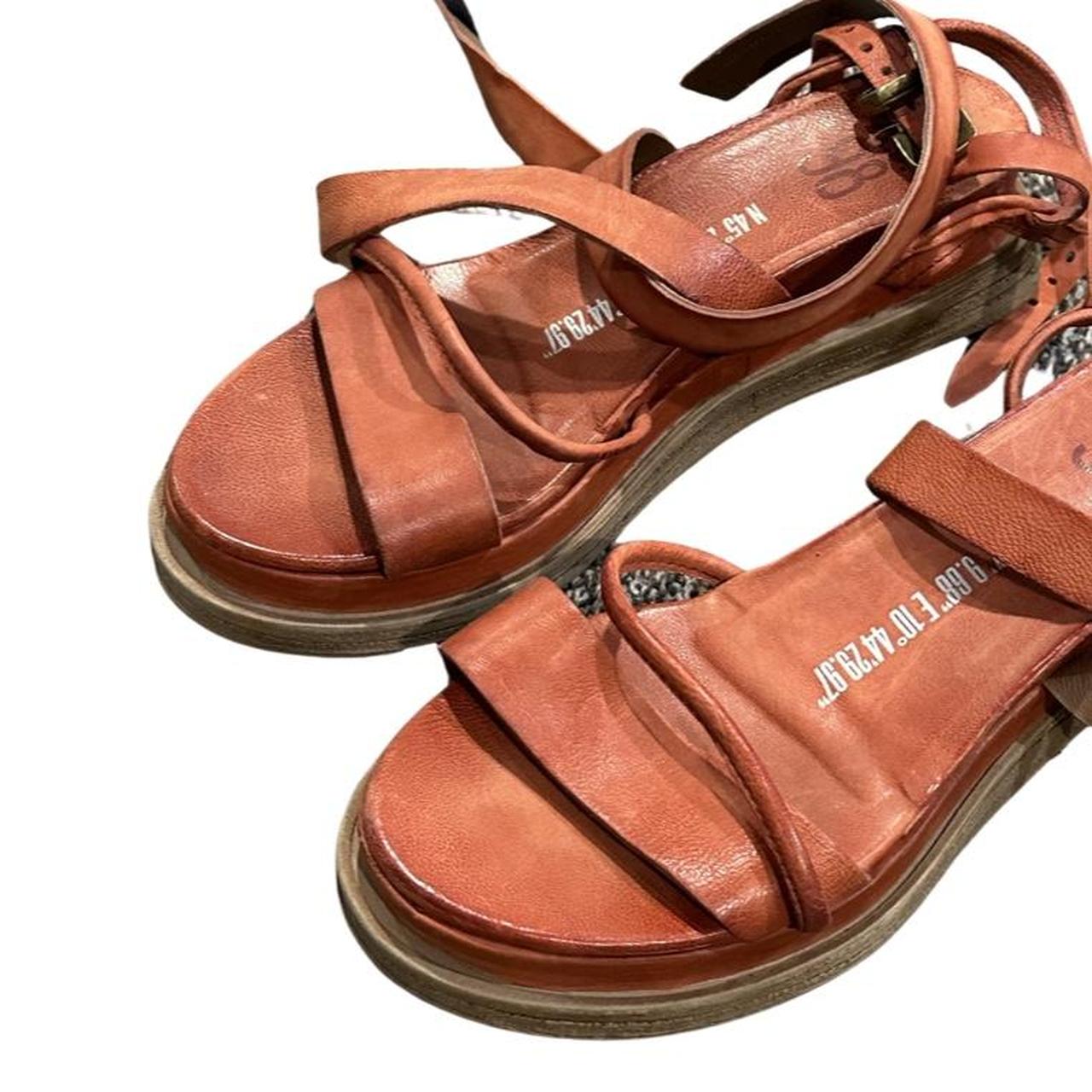 A.S.98 labo rust leather wrapped platform... - Depop