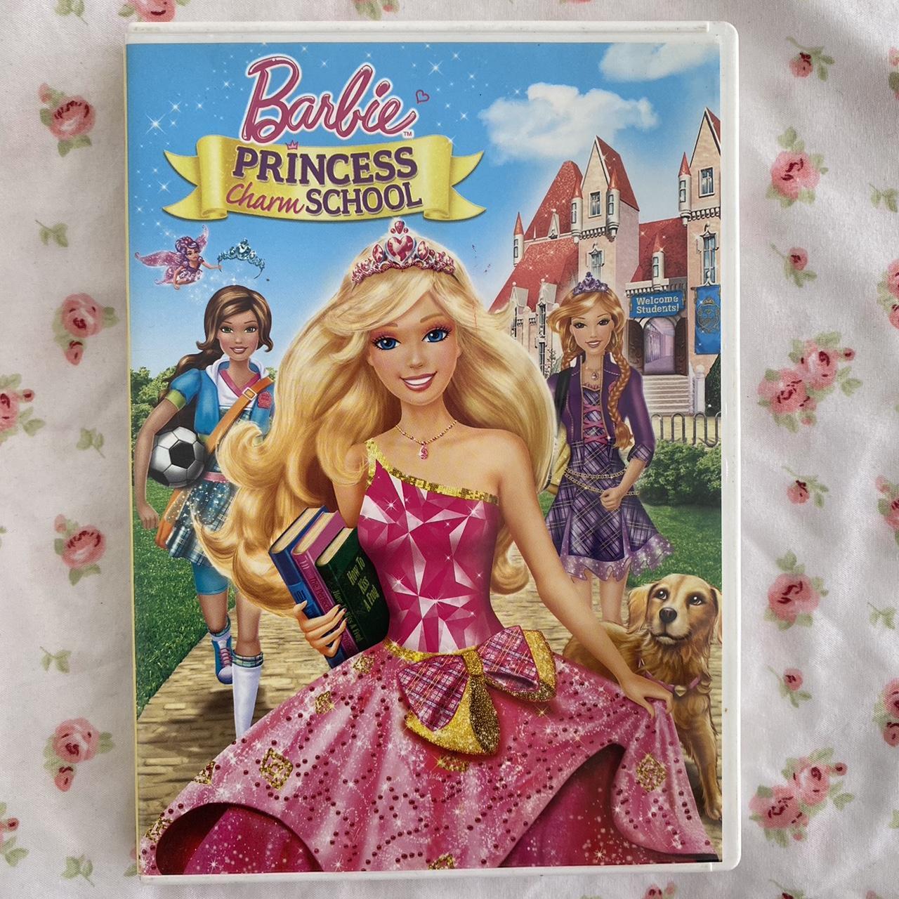 Barbie princess charm school dvd 💖👑👸 minor scratches... - Depop