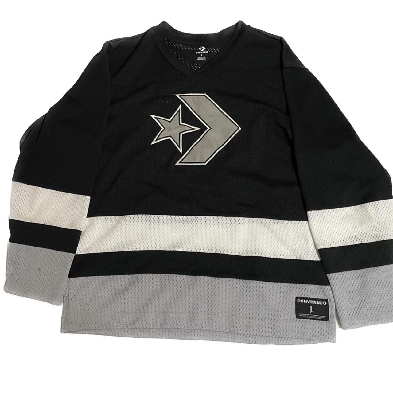 Converse hockey jersey Worn once Light layer Very... - Depop