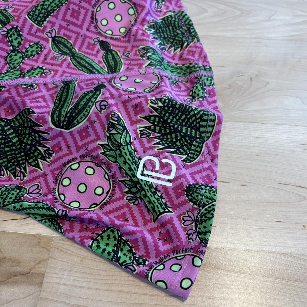Pickleball Bella pink and green cactus print... | Depop
