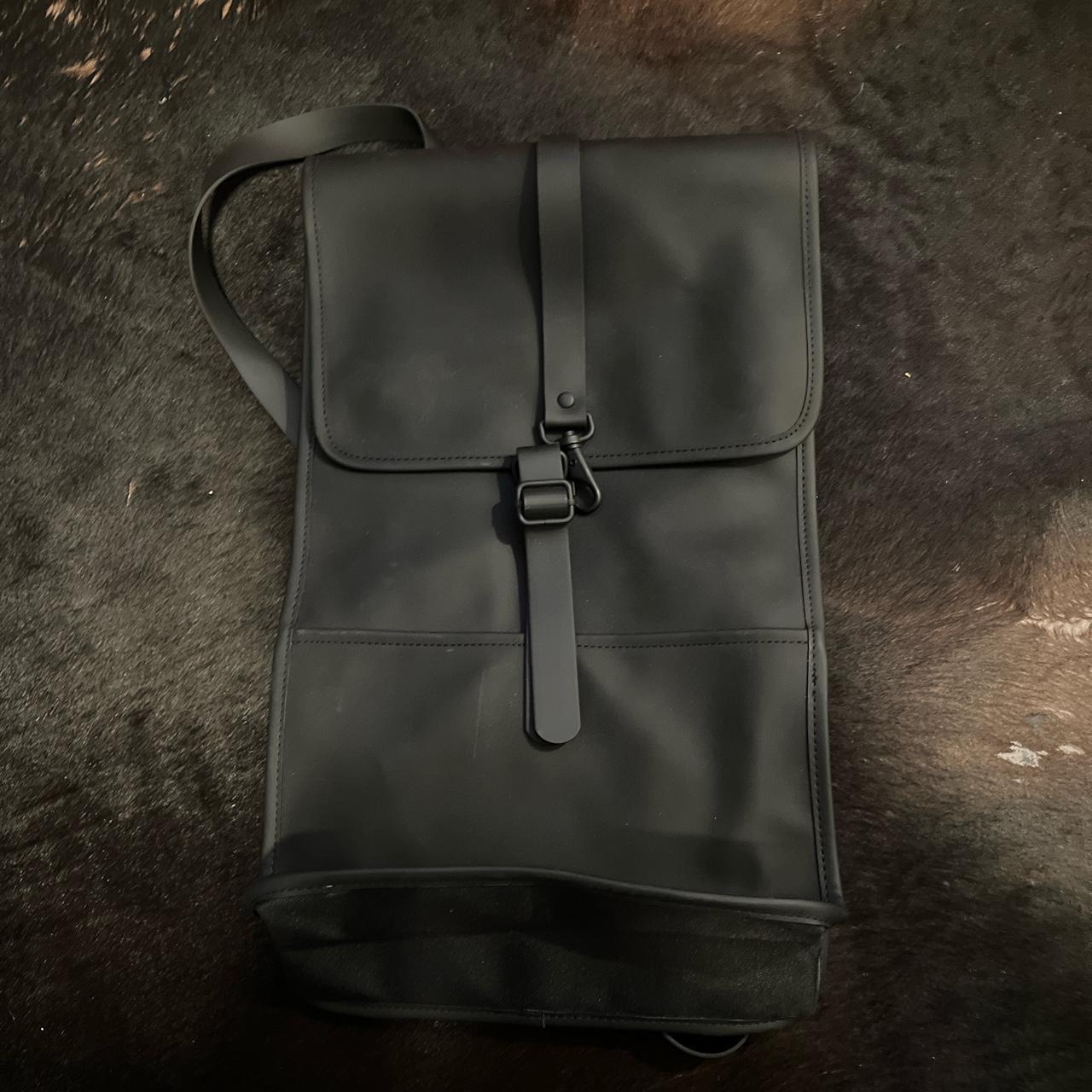 RAINS black backpack rainproof - Depop