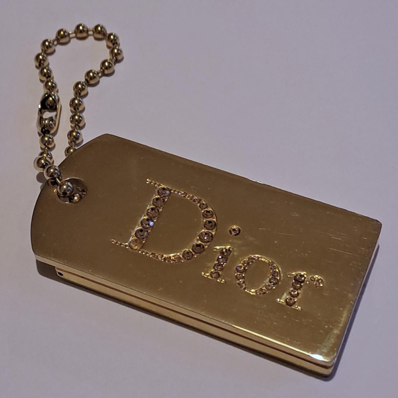 'DIOR Sparkling', bag chain with duo lipsticks. Very... - Depop