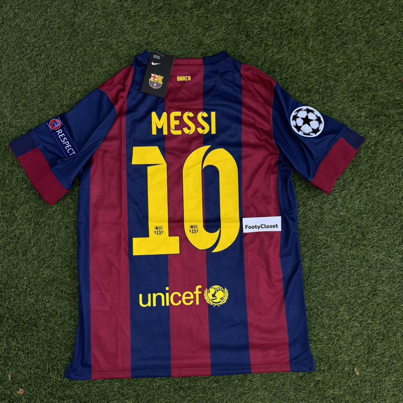 LIONEL MESSI 14/15 Barcelona Home Classic Jersey | Depop
