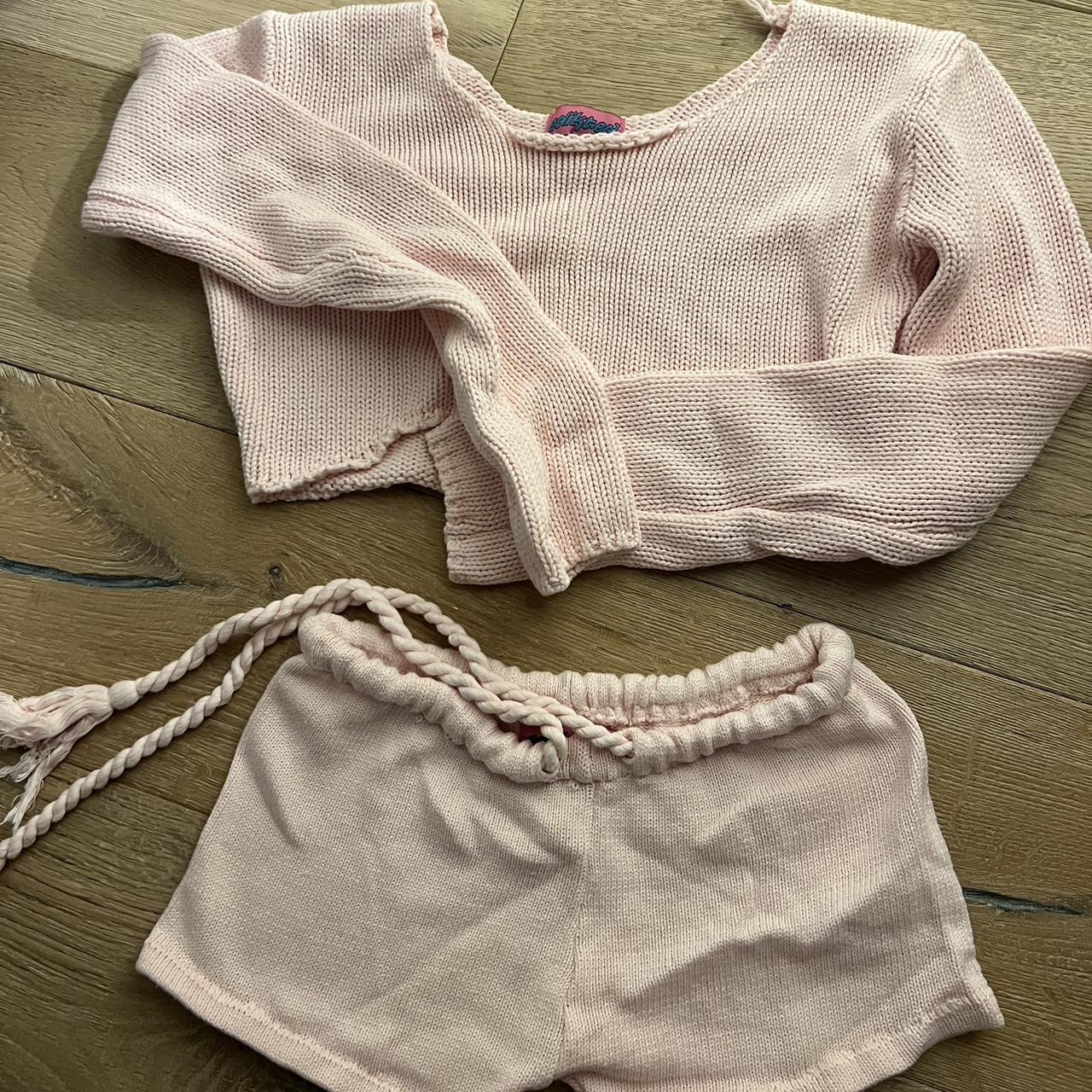 Edikted Pink Sweater Set - Depop