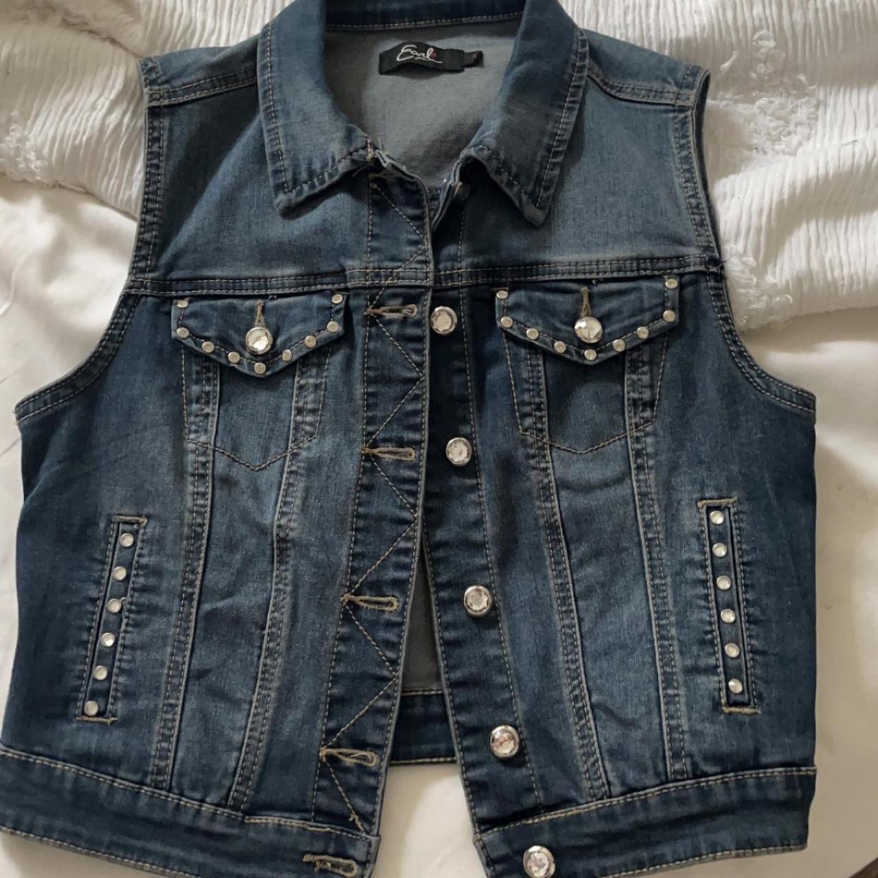 Earl jean 2000s bling vest - Depop