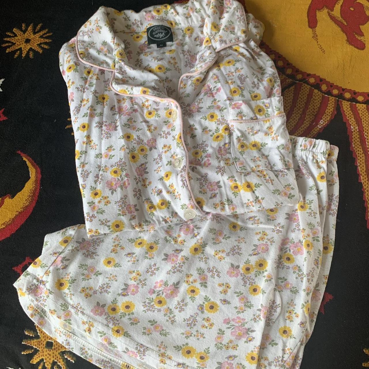 Super cute floral laura ashley pajama set, the... - Depop