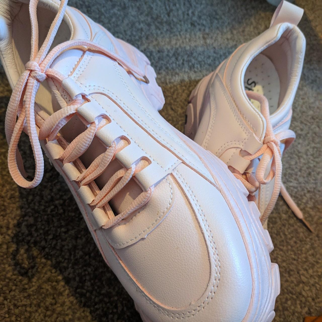 New Shein pastel pink trainers. Completely new and... - Depop