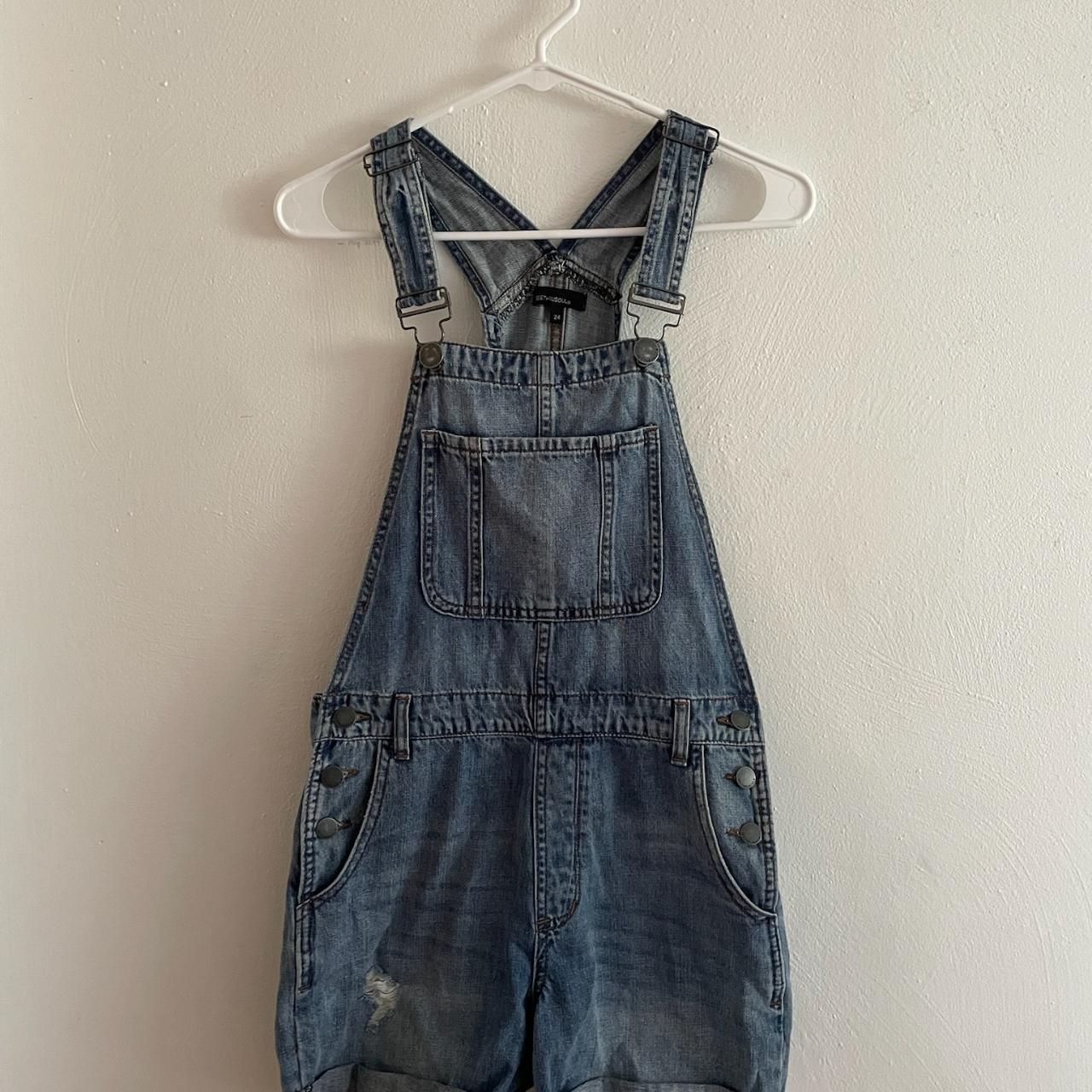 nordstrom "see thru soul" overall shorts. barely... - Depop