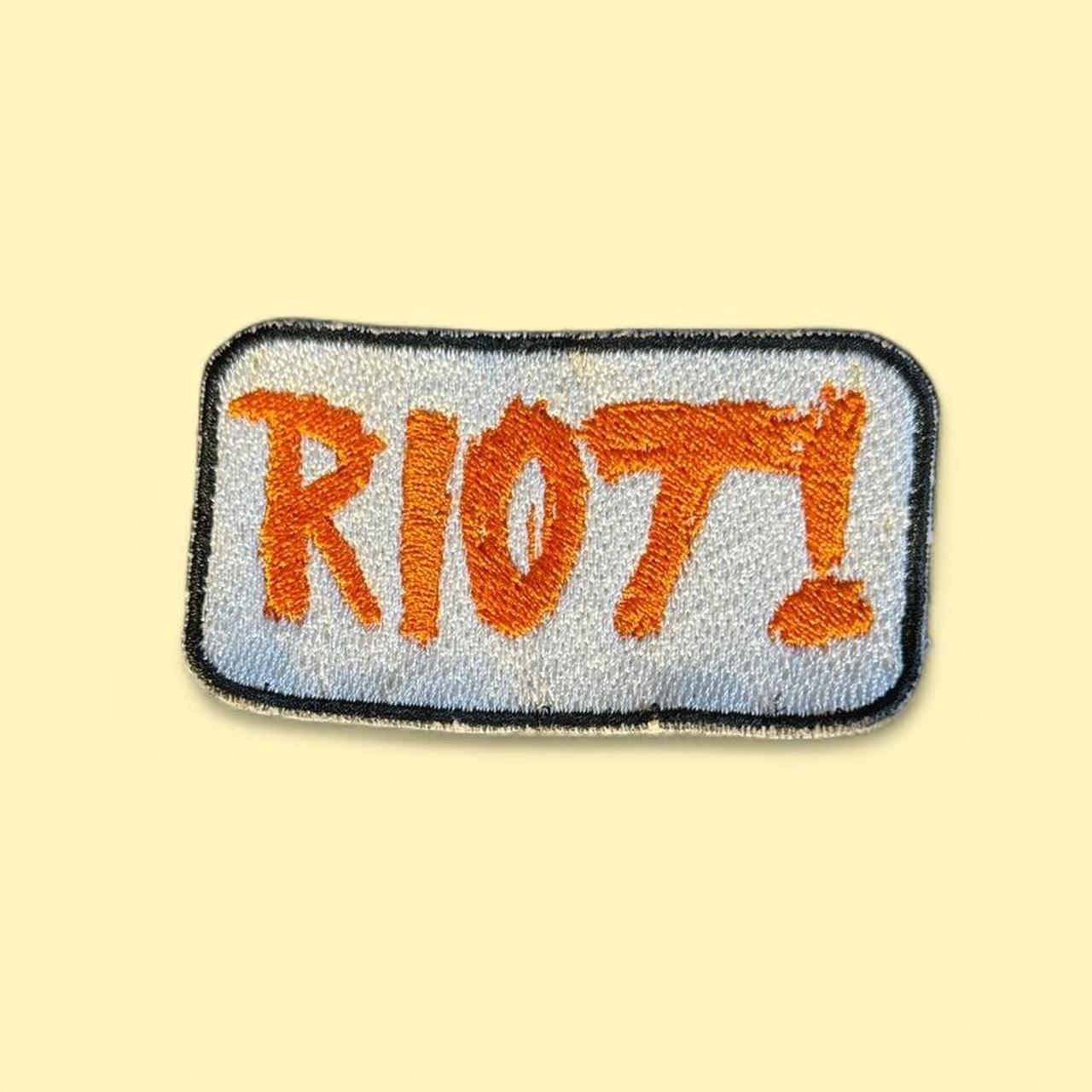 PARAMORE RIOT! PATCH 3.5 inches x 2 inches Sew on | Depop