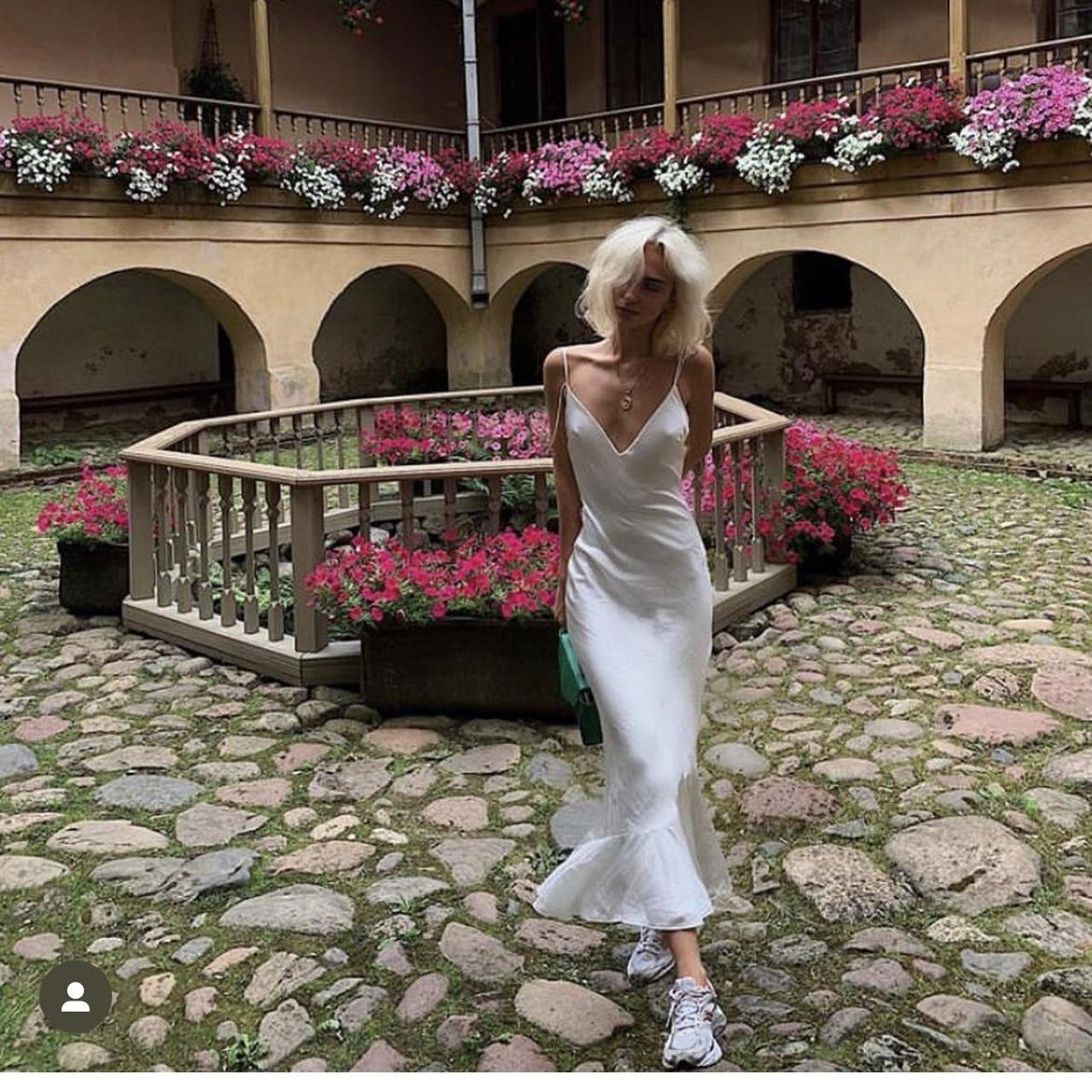 ISABELLE QUINN Estelle midi slip dress 100%... - Depop