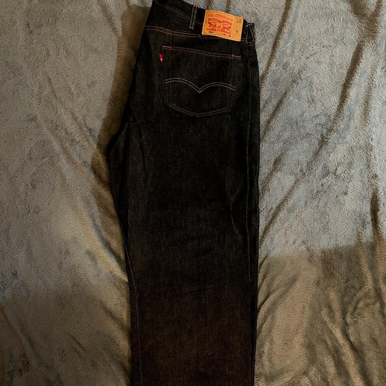LEVIS 501s BLACK JEANS - SIZE 40 BY 32 | WORN 3... | Depop