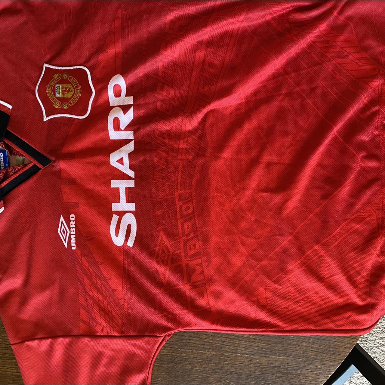 Umbro Men's Red Top | Depop