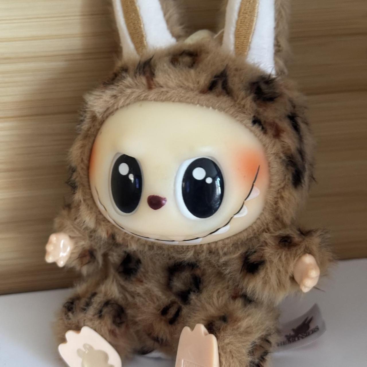 Custom cheetah print labubu | Depop