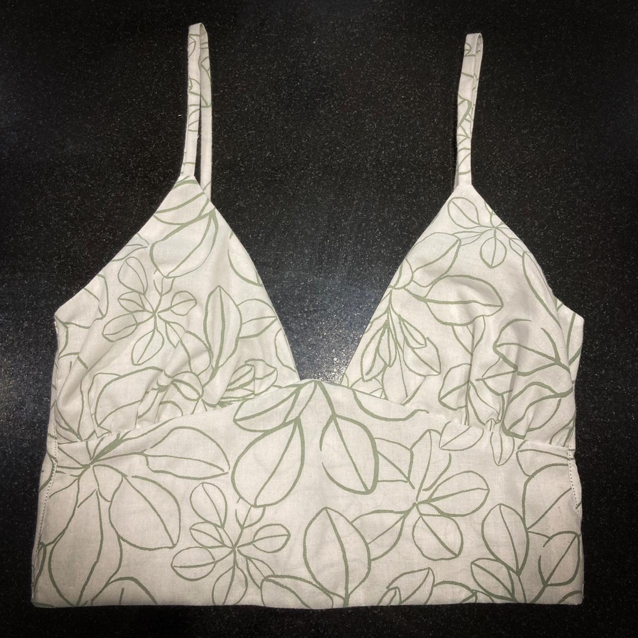 Tie-back triangle summer crop top MADE TO ORDER... - Depop