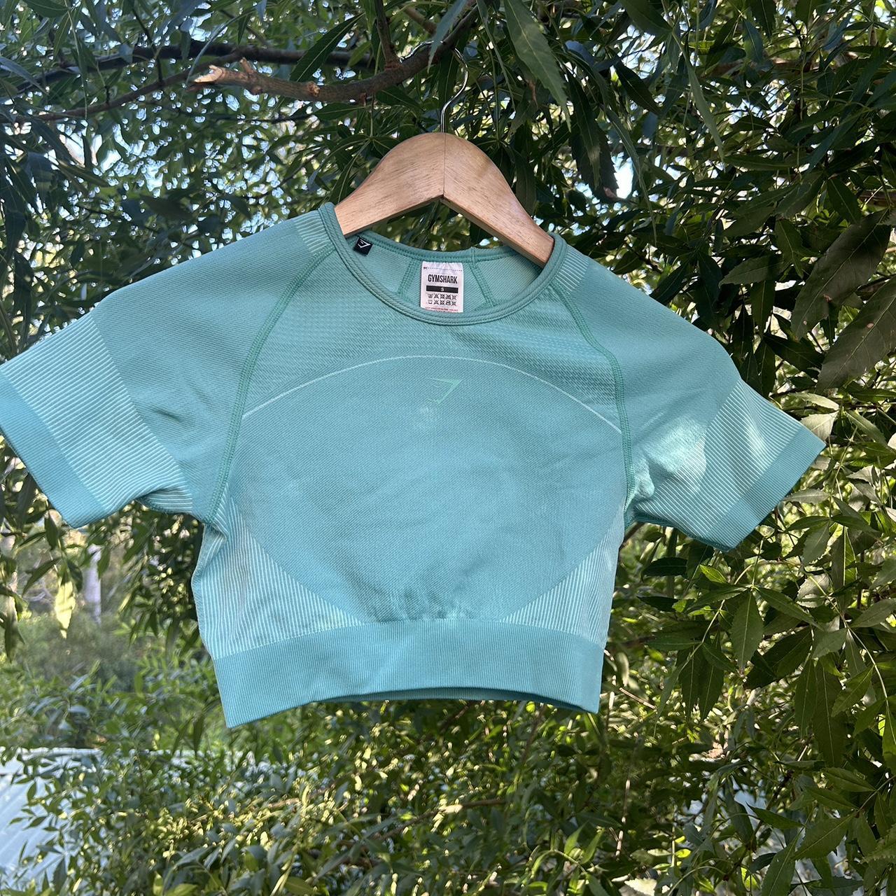 Gymshark compression crop. Breathable thick... - Depop