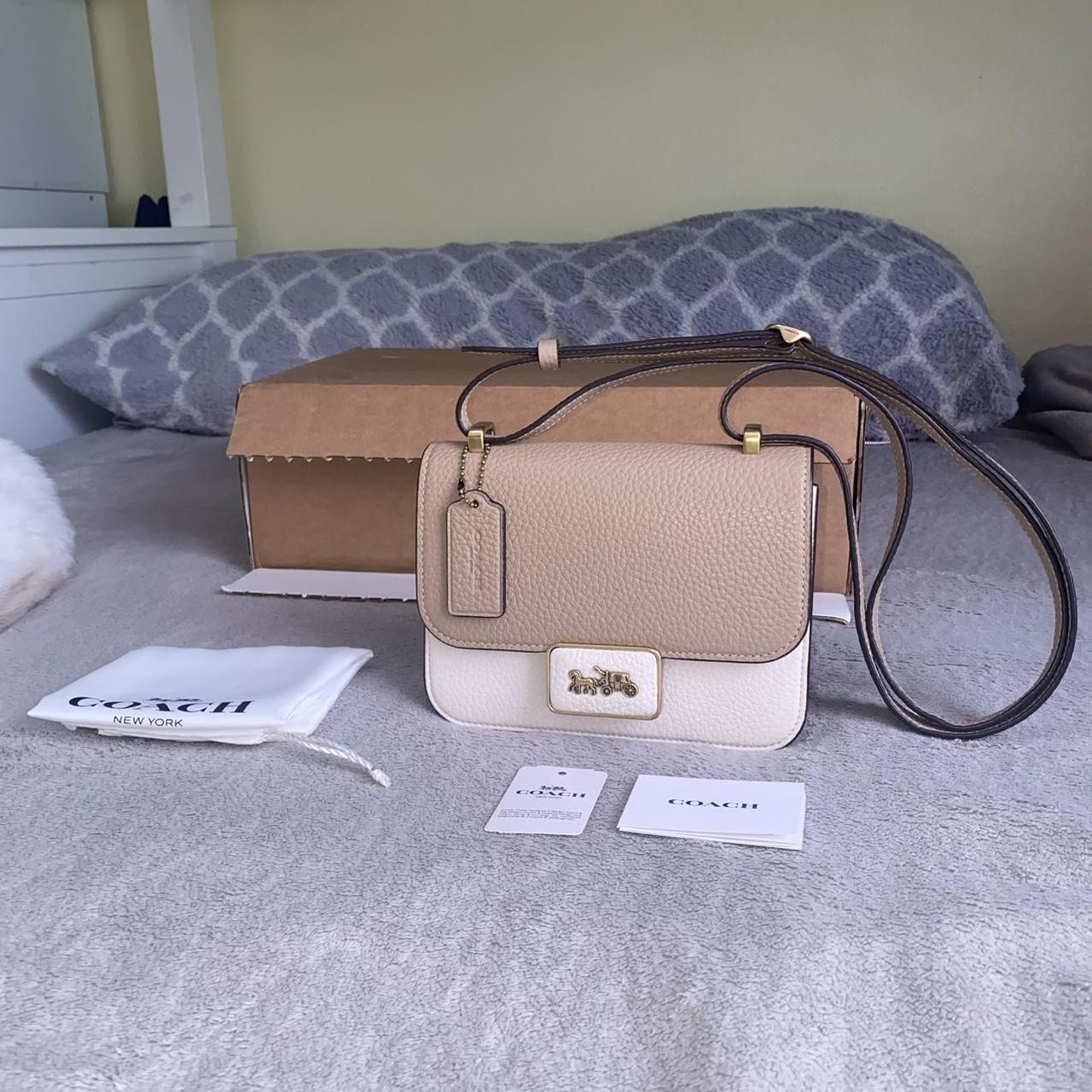 Coach Alie Shoulder Bag 18 in colorblock / Coach... - Depop