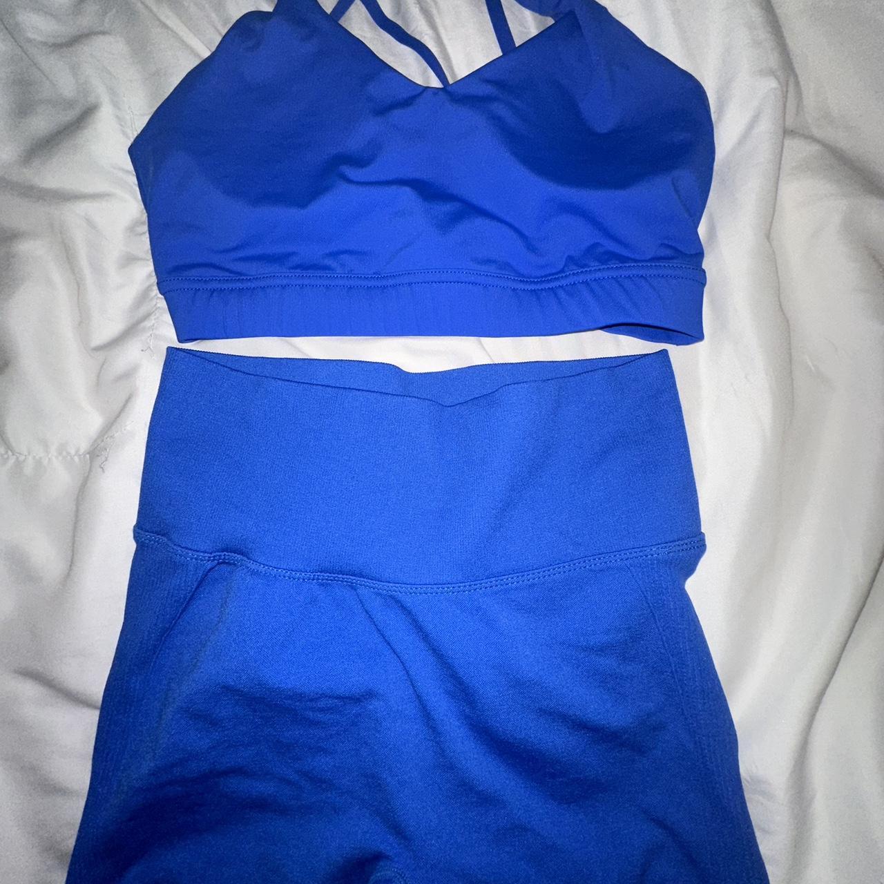 Royal blue workout set *selling both for that... - Depop