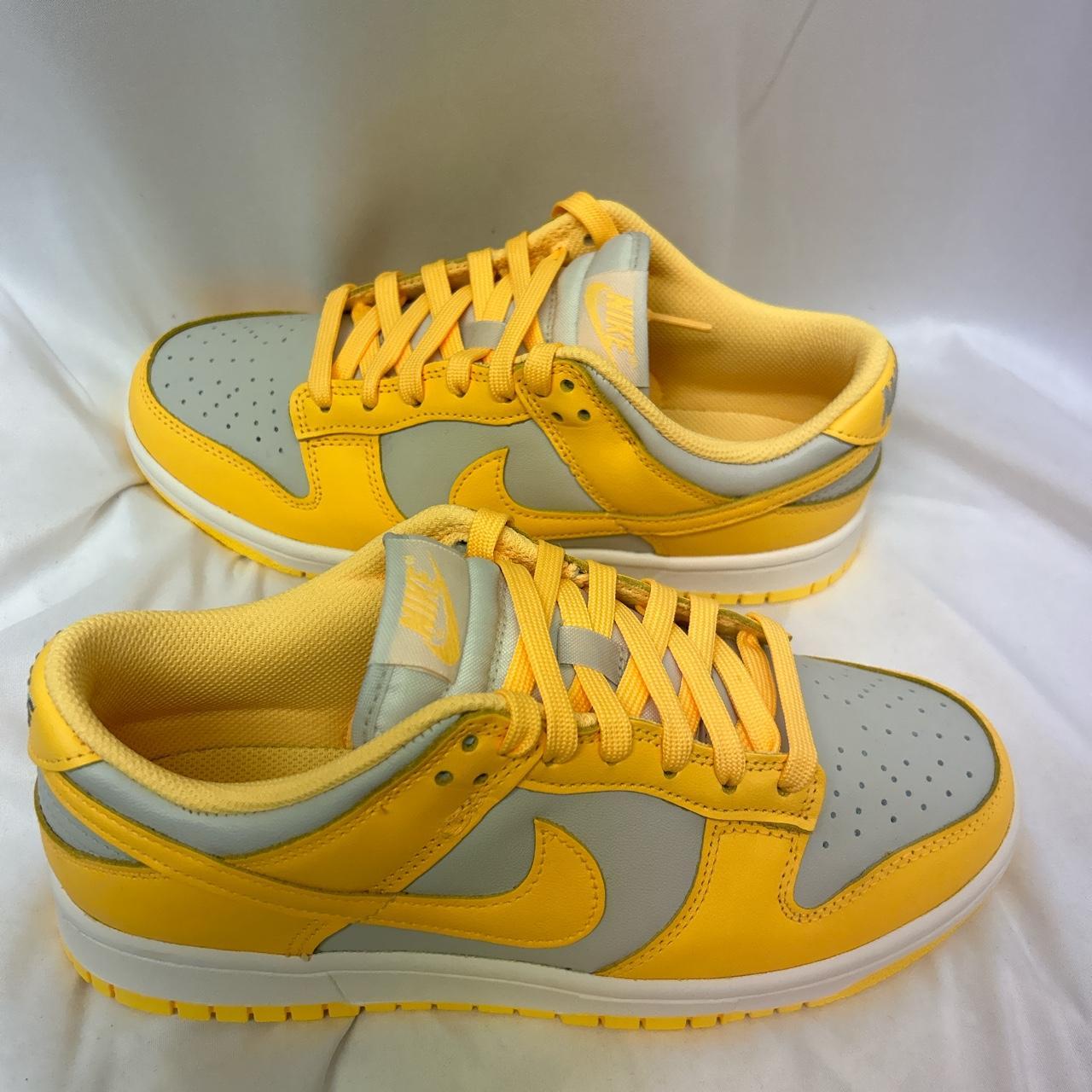 Nike Women's Yellow and Grey Trainers | Depop