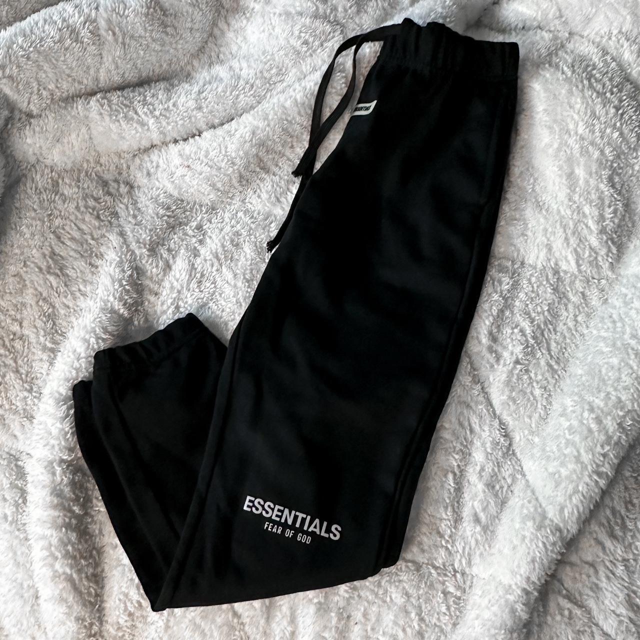 Essentials Men's Black and Grey Joggers-tracksuits | Depop