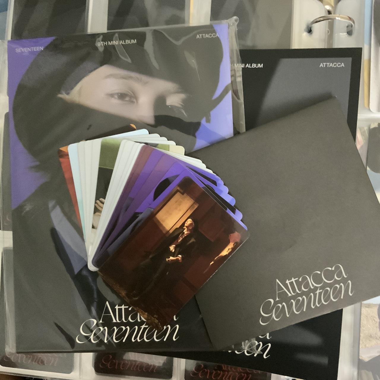 Jeonghan Attacca carver includes 18 photocards. see... - Depop