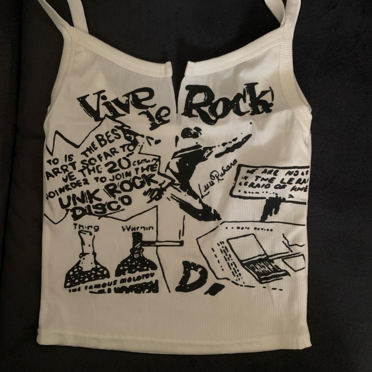 Y2K E-Girl Punk Print Tank Top Level up your... | Depop