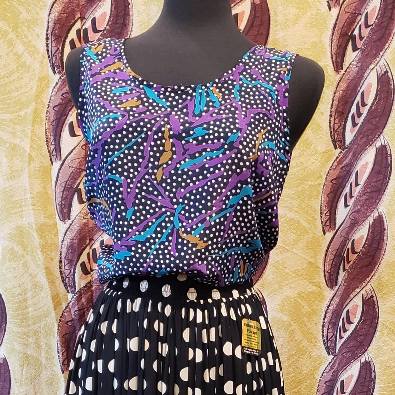 "IMPRESSIONS" 1980'S soft, slinky little tank with... - Depop