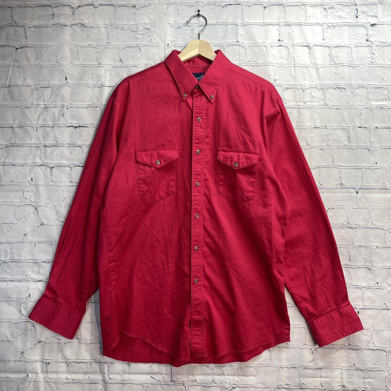 Vintage Wrangler Button Down Shirt Long Sleeve... - Depop