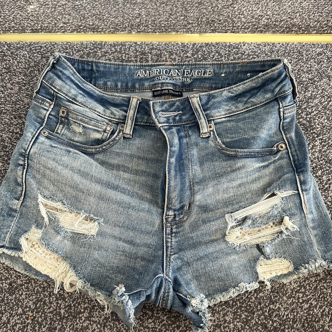 American Eagle denim shorts Very comfy & stretchy... - Depop