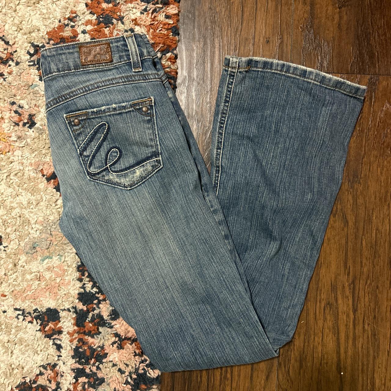 y2k embellished rampage jeans size 27” great... - Depop