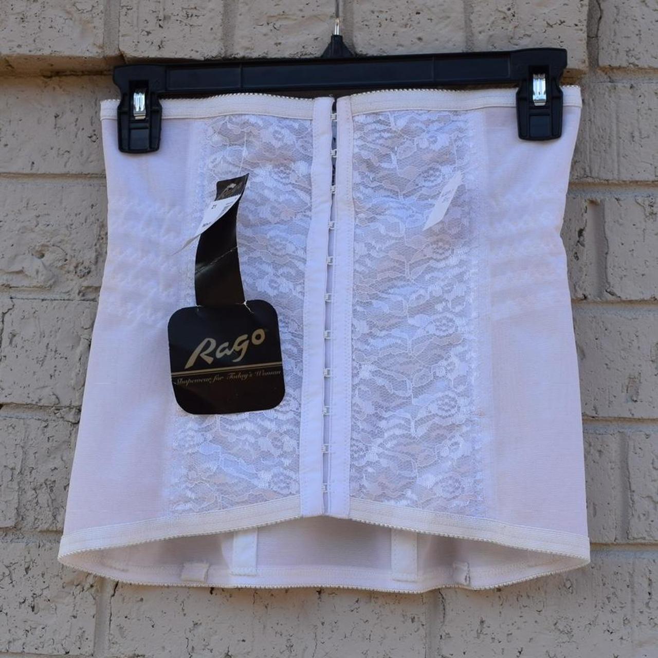vintage dead stock NWT white corset top brand new... - Depop