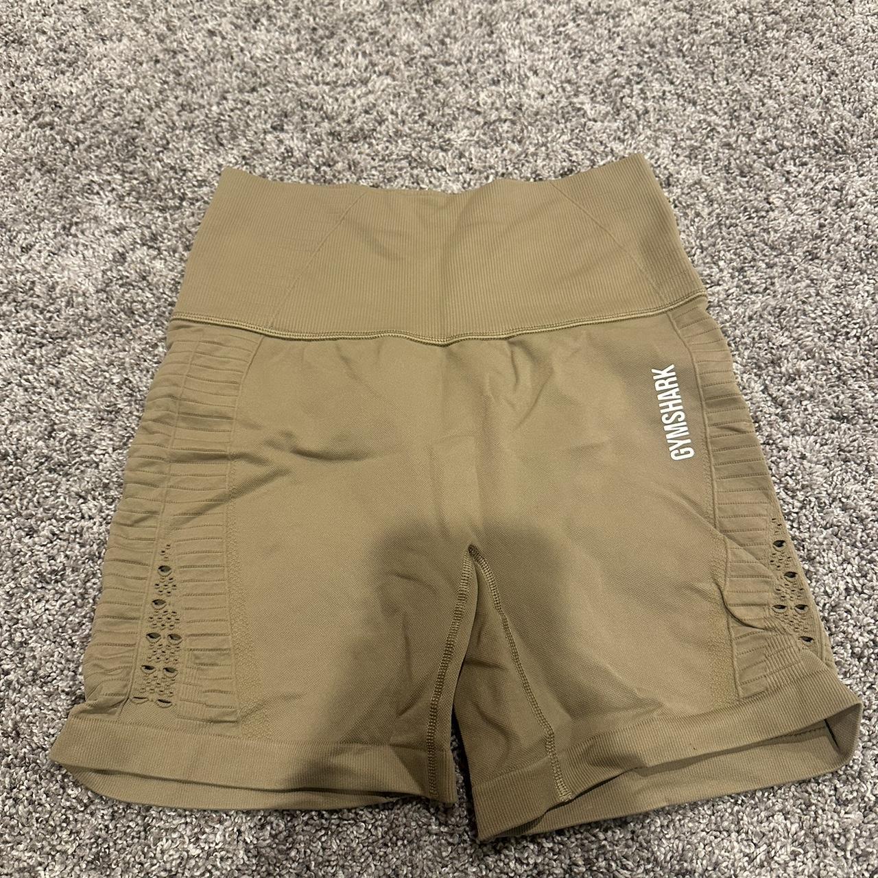 Gymshark Women’s Tan Workout Booty Gym... - Depop