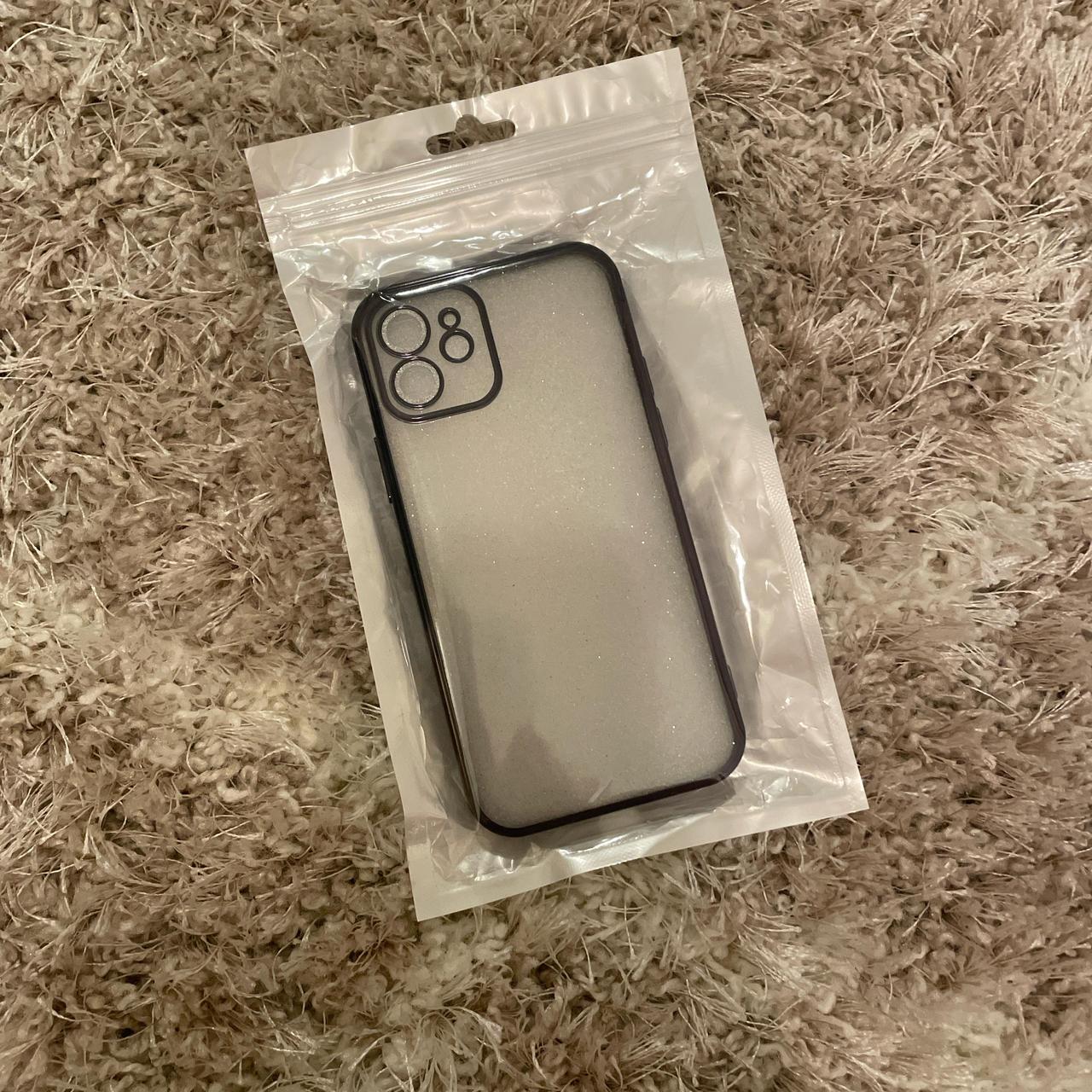 glittery clear regular iphone 12 case #phonecase... - Depop