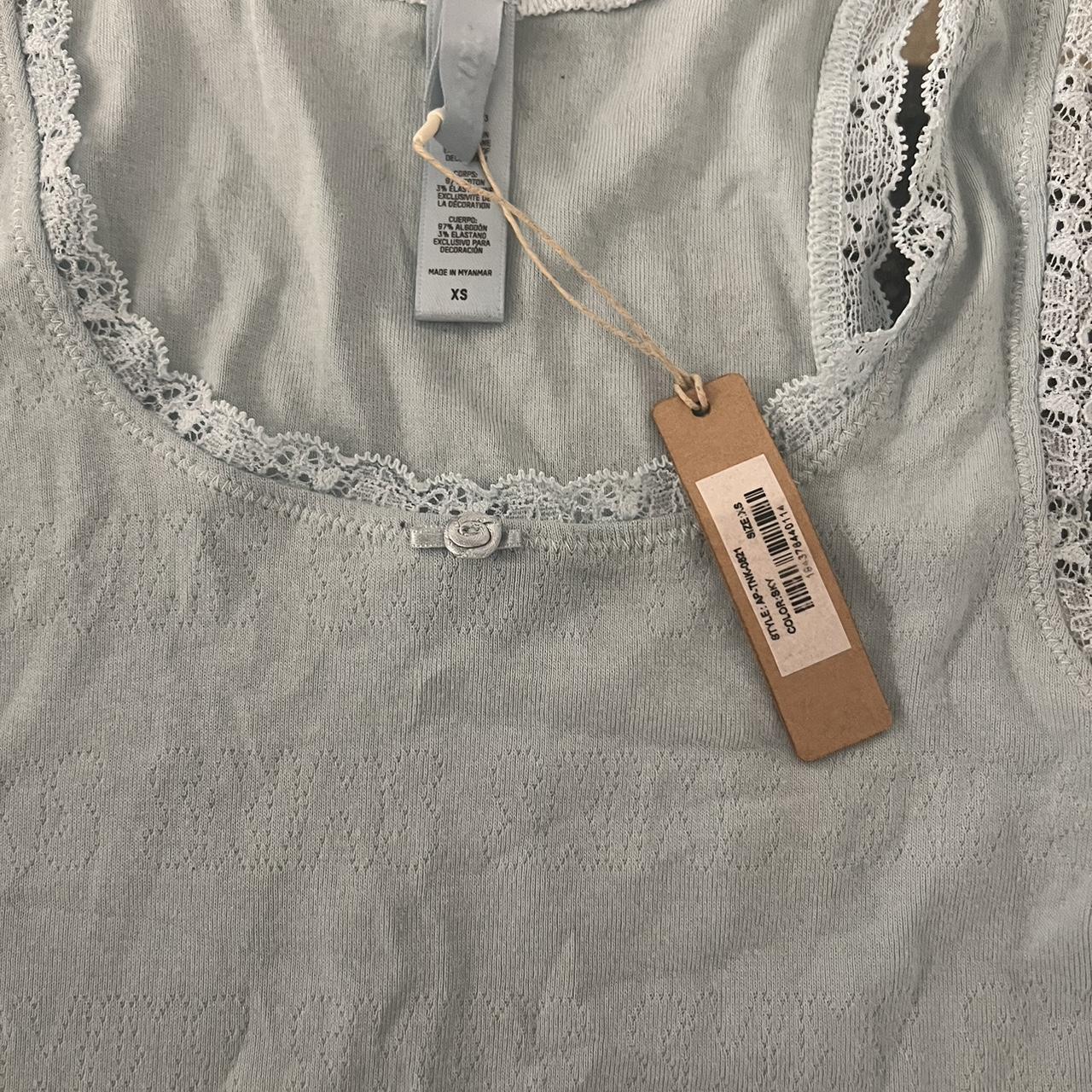 SKIMS LACE POINTELLE LOUNGE SET IN “ SKY” baby blue.... - Depop