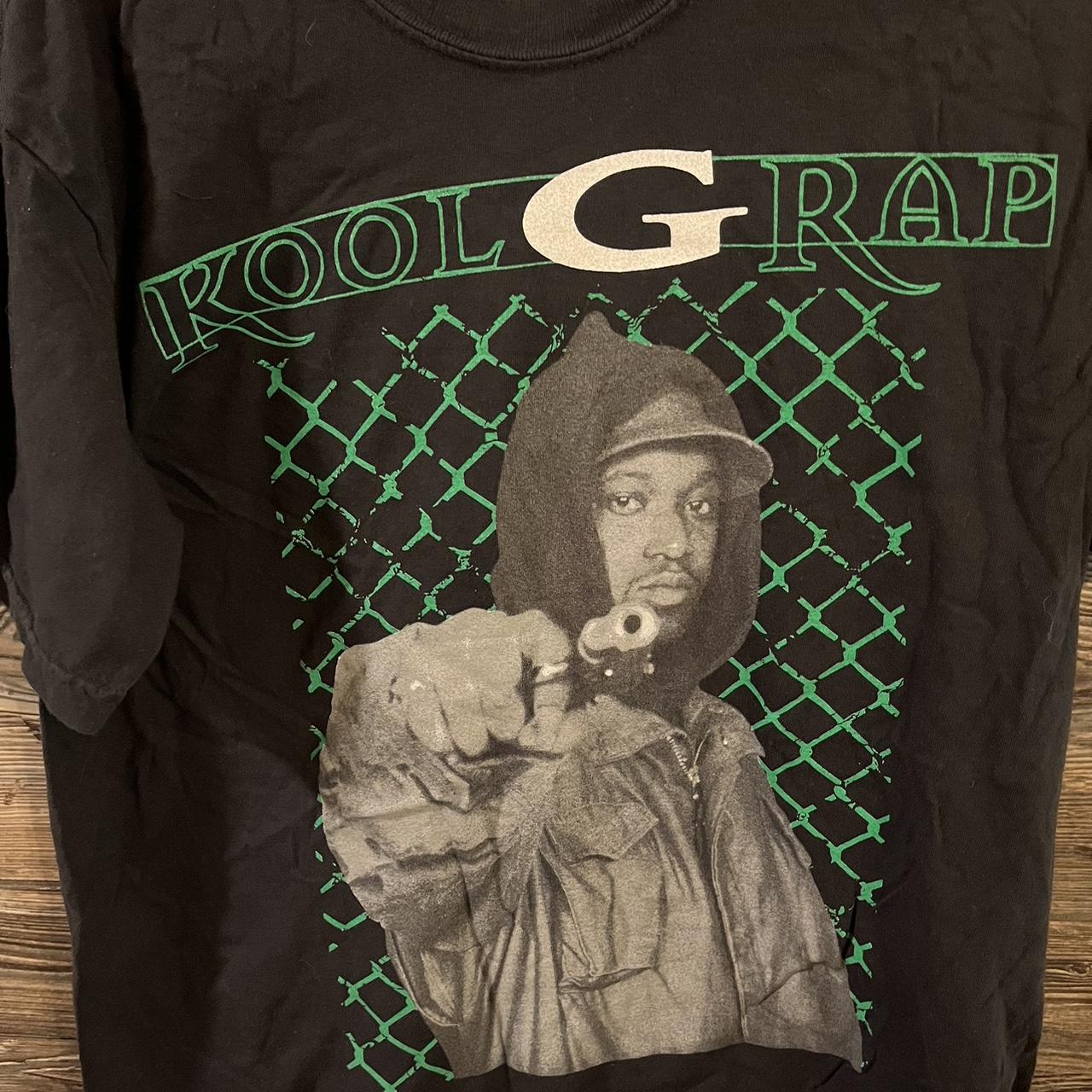 Kool G Rap boot with front and back print. Printed... - Depop