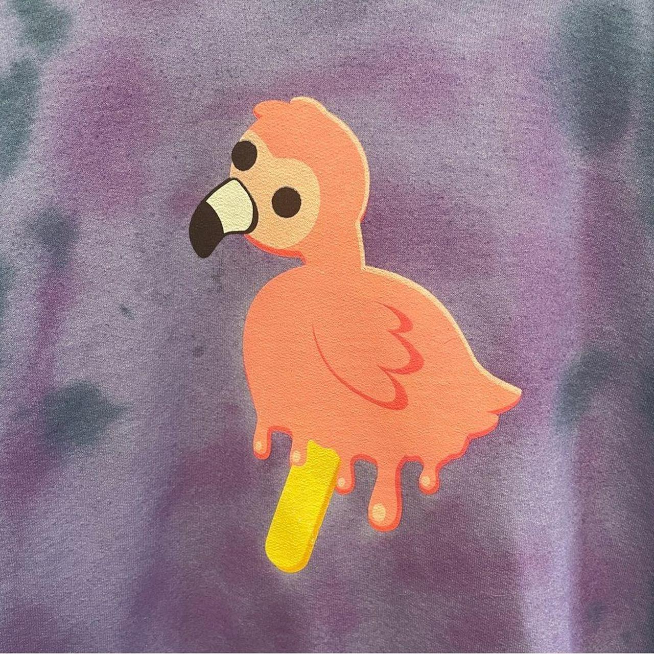 Flamingo YouTuber Hoodie Popsicle Bird Tie dye... | Depop