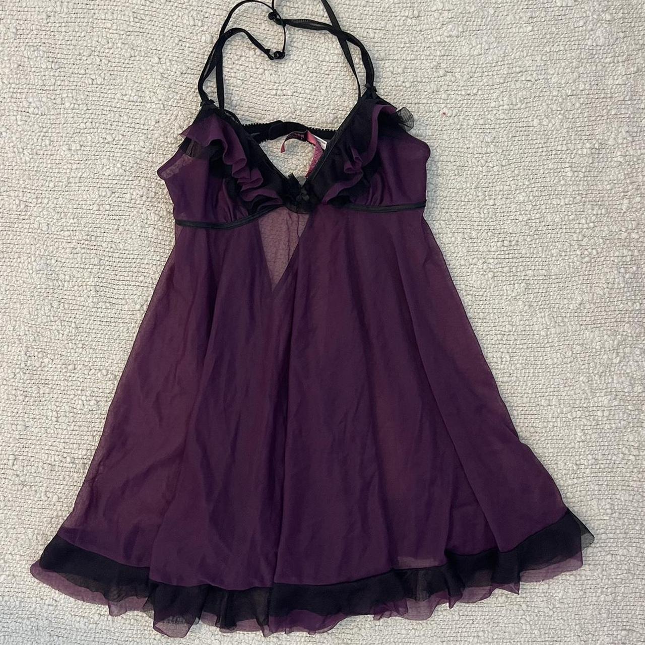 Beautiful vintage Betsy Johnson Intimates purple... - Depop