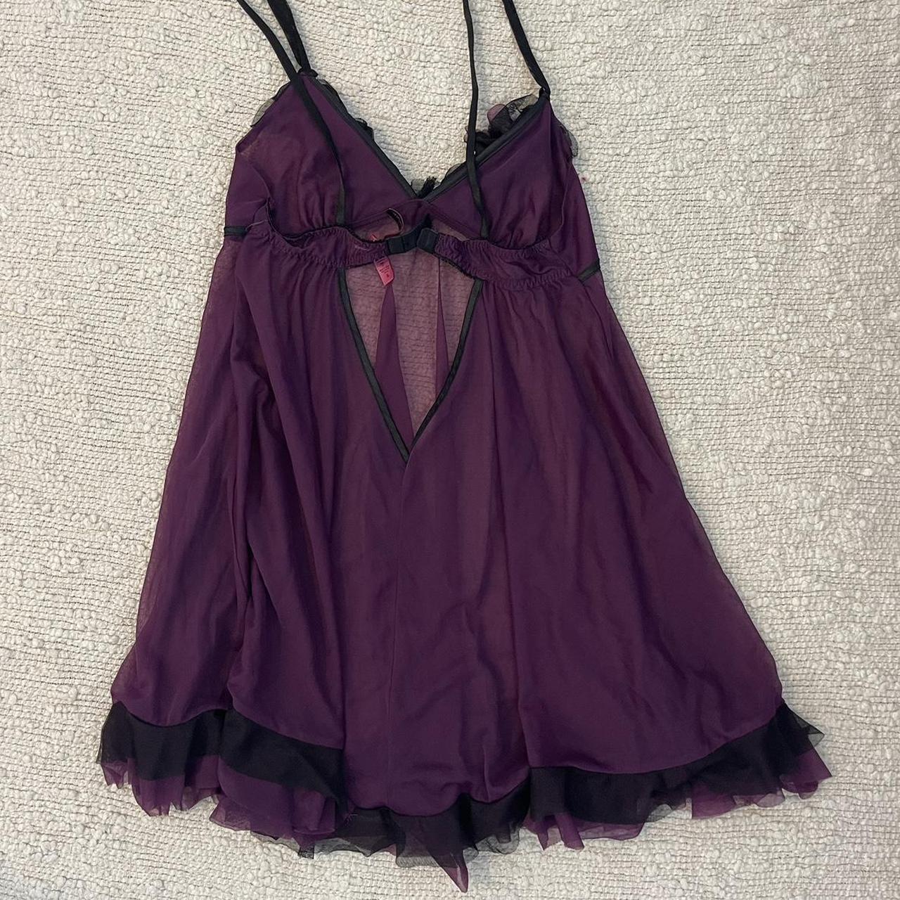 Beautiful vintage Betsy Johnson Intimates purple... - Depop