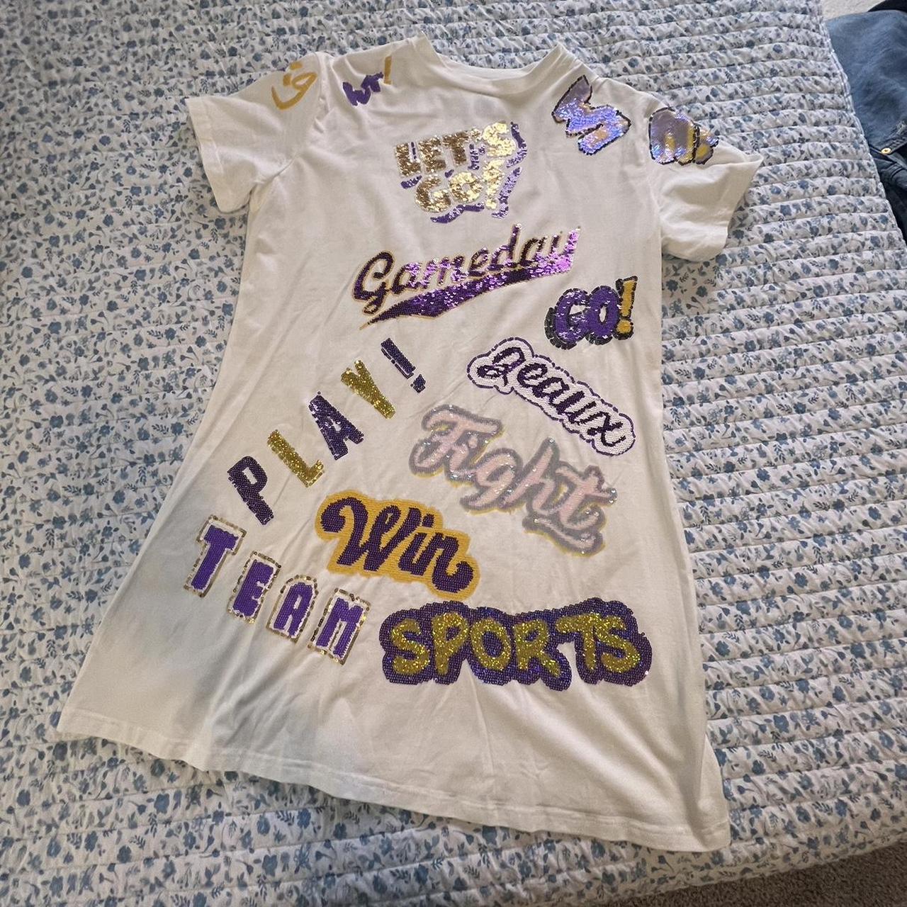 Queen Of Sparkles LSU Tigers gameday dress size... - Depop