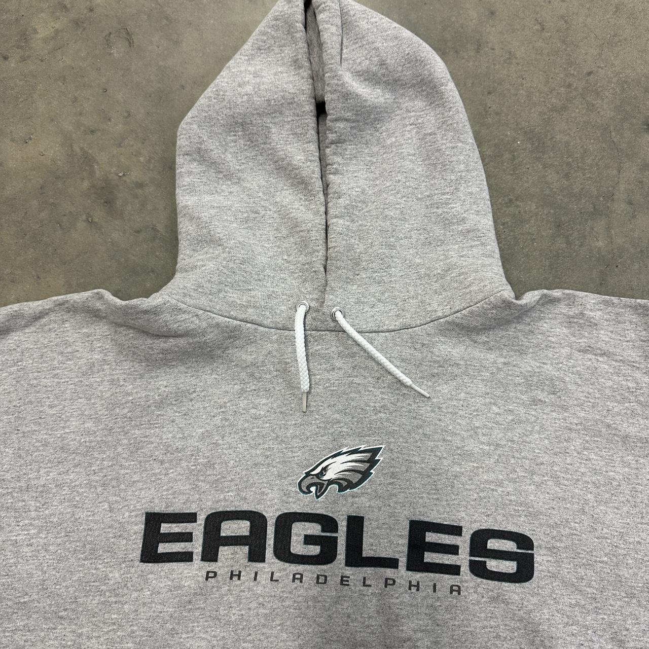 Vintage 90s Philadelphia Eagles boxy fit grey... - Depop