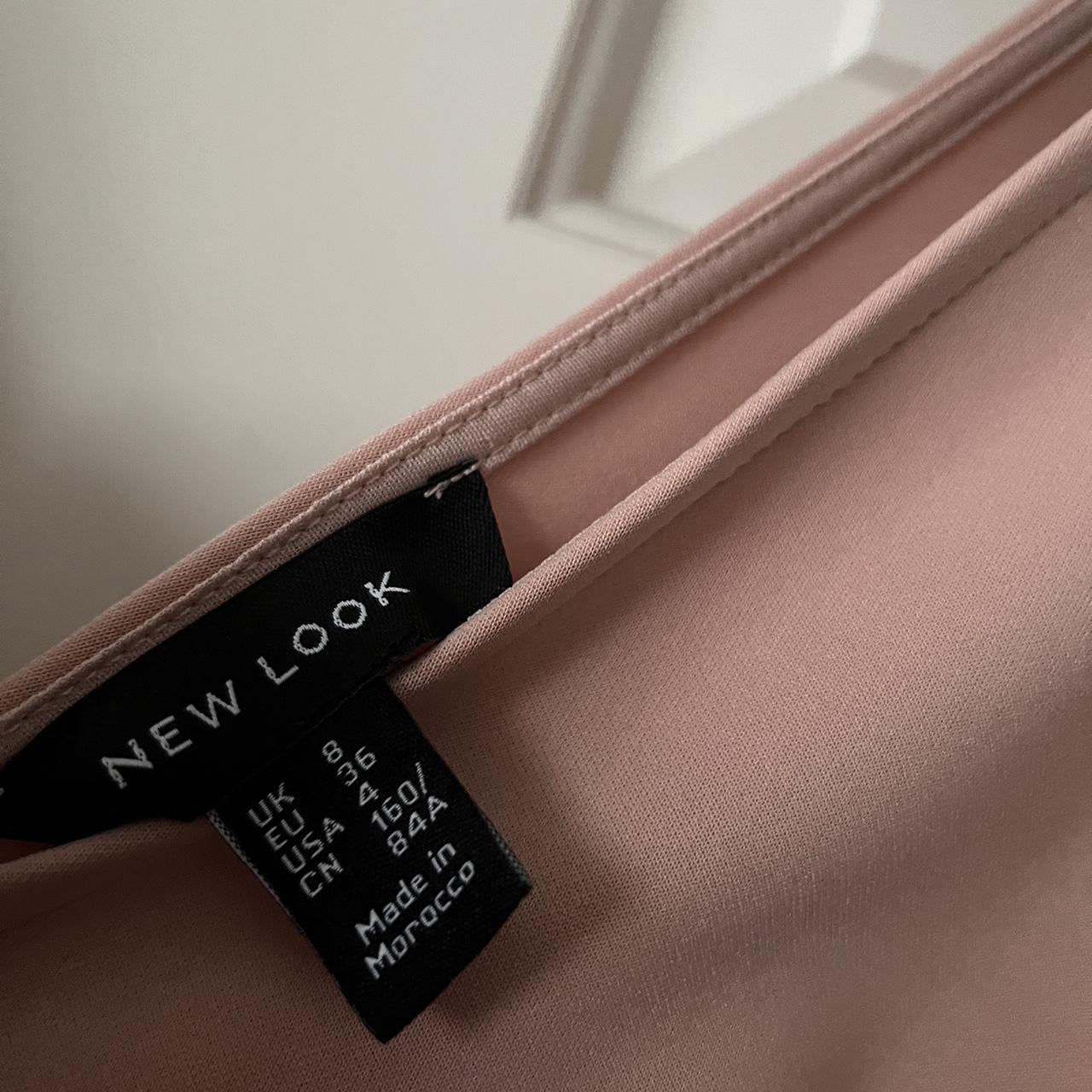 beautiful pale pink new look dress about mid length... - Depop